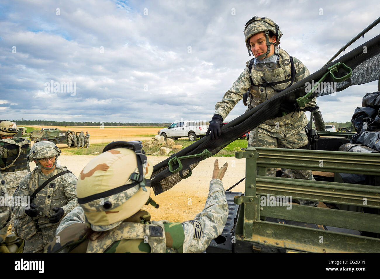 U.S. Air Force 1st Lt. Elizabeth Harrell, a clinical nurse with the ...