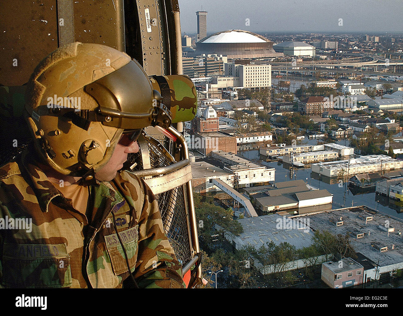 Hurricane Katrina making landfall in 2005, this was the seen over New ...