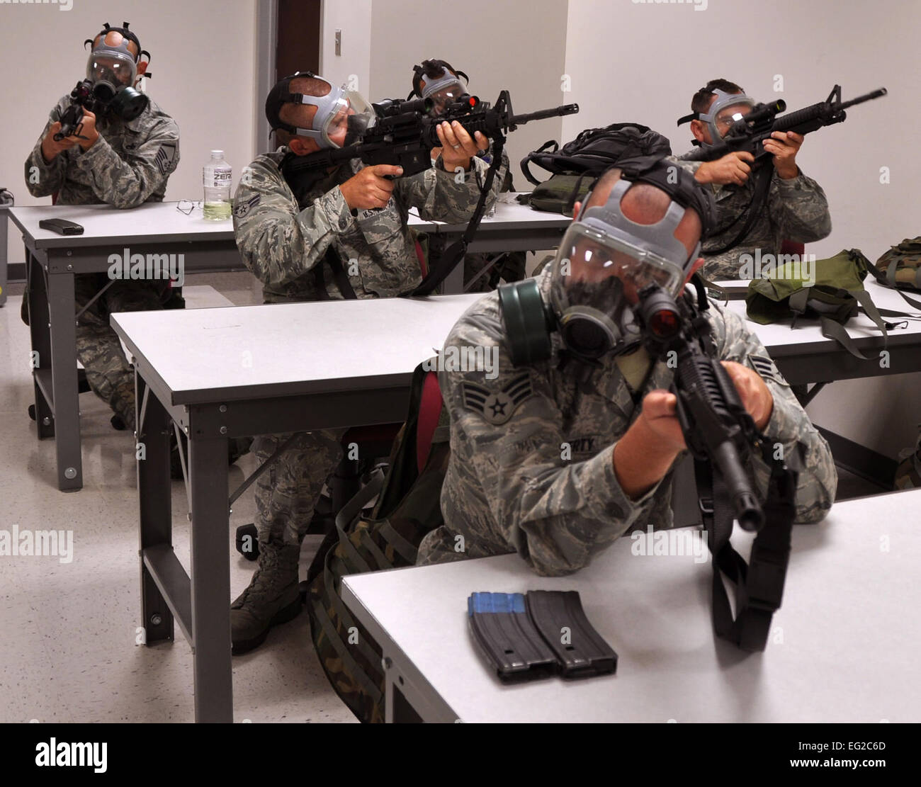 Students of the new Air Force Rifle/Carbine Qualification Course take a ...