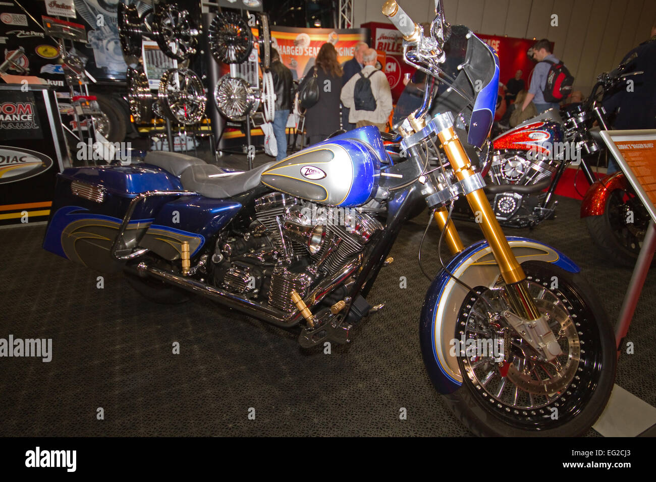 Freestyle Class Custom bike on show at the Carole Nash London Motorbike ...