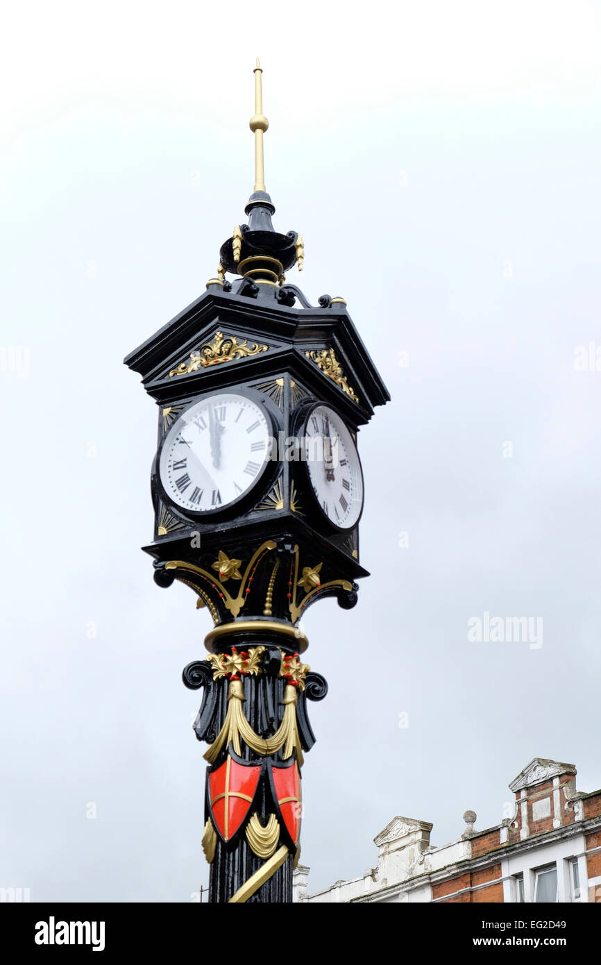 A close-up view of Harlesden jubilee clock Stock Photo - Alamy