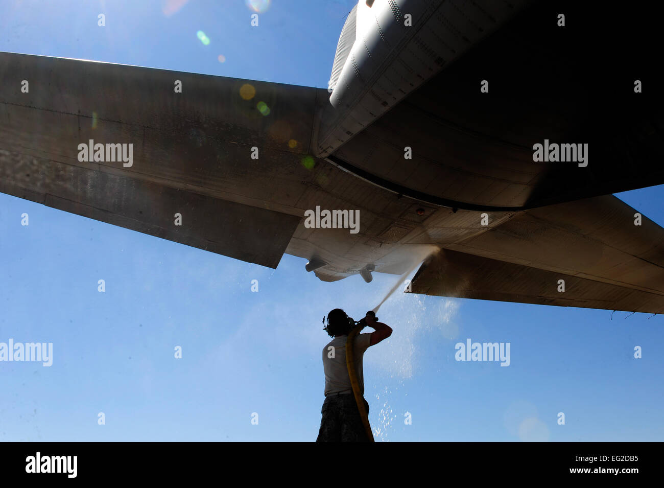 U.S. airmen from the 302 Airlift Wing from Peterson Air Force Base use ...