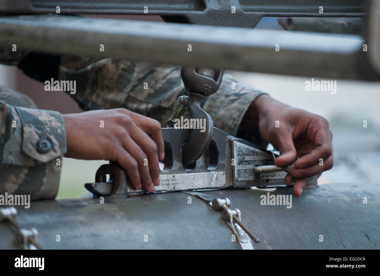 Aircraft maintenance squadron weapons load crew member hi-res stock ...