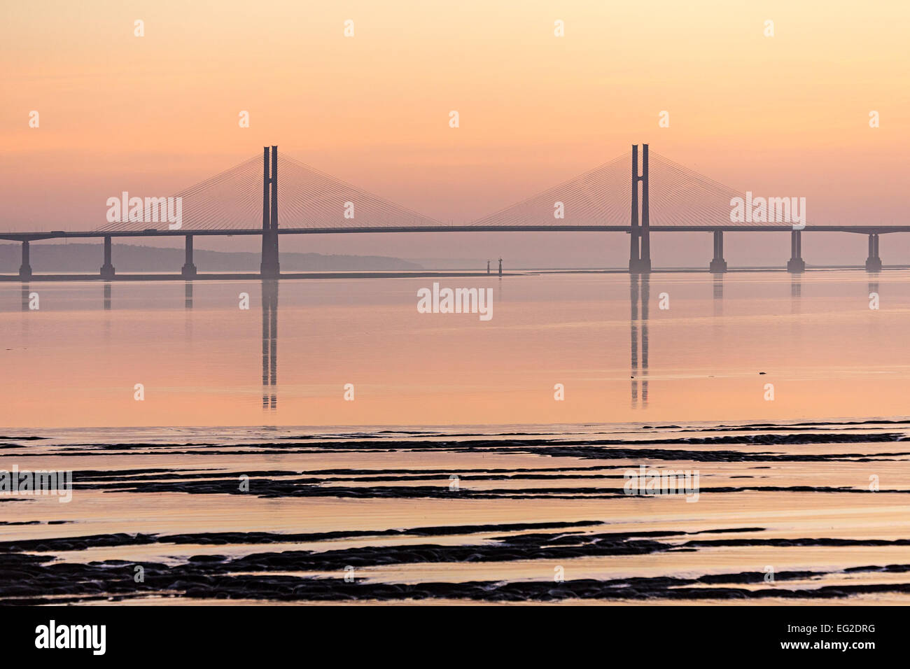 Second Severn Bridge crossing, Beachley Point, River Severn ...