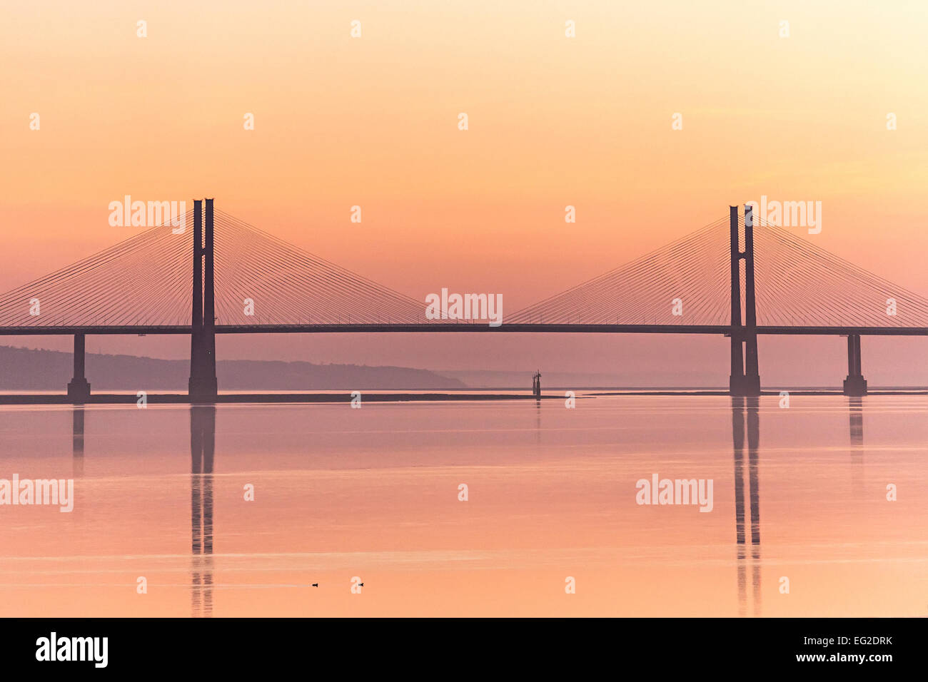 Second Severn Bridge crossing, Beachley Point, River Severn ...