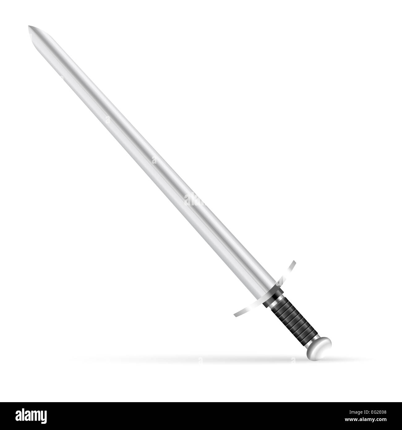 Sword on a white background. Vector illustration Stock Photo - Alamy