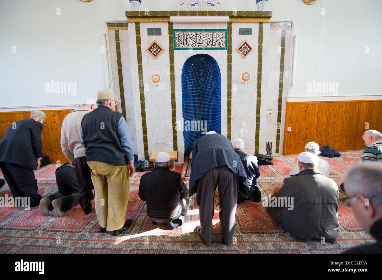 Muslims During Friday Prayer In High Resolution Stock Photography and ...