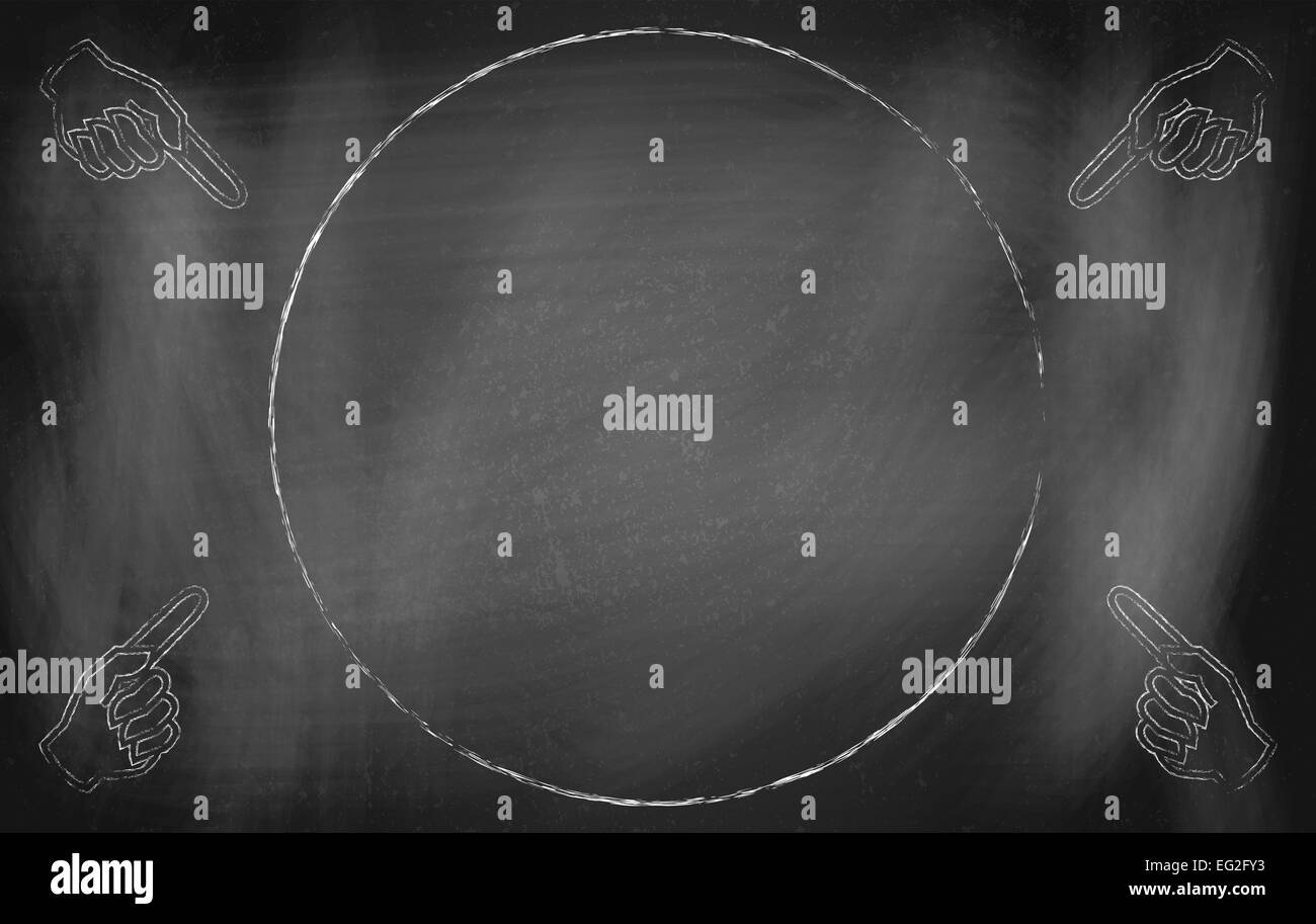 Chalkboard art urging call to action advertisement hi-res stock ...