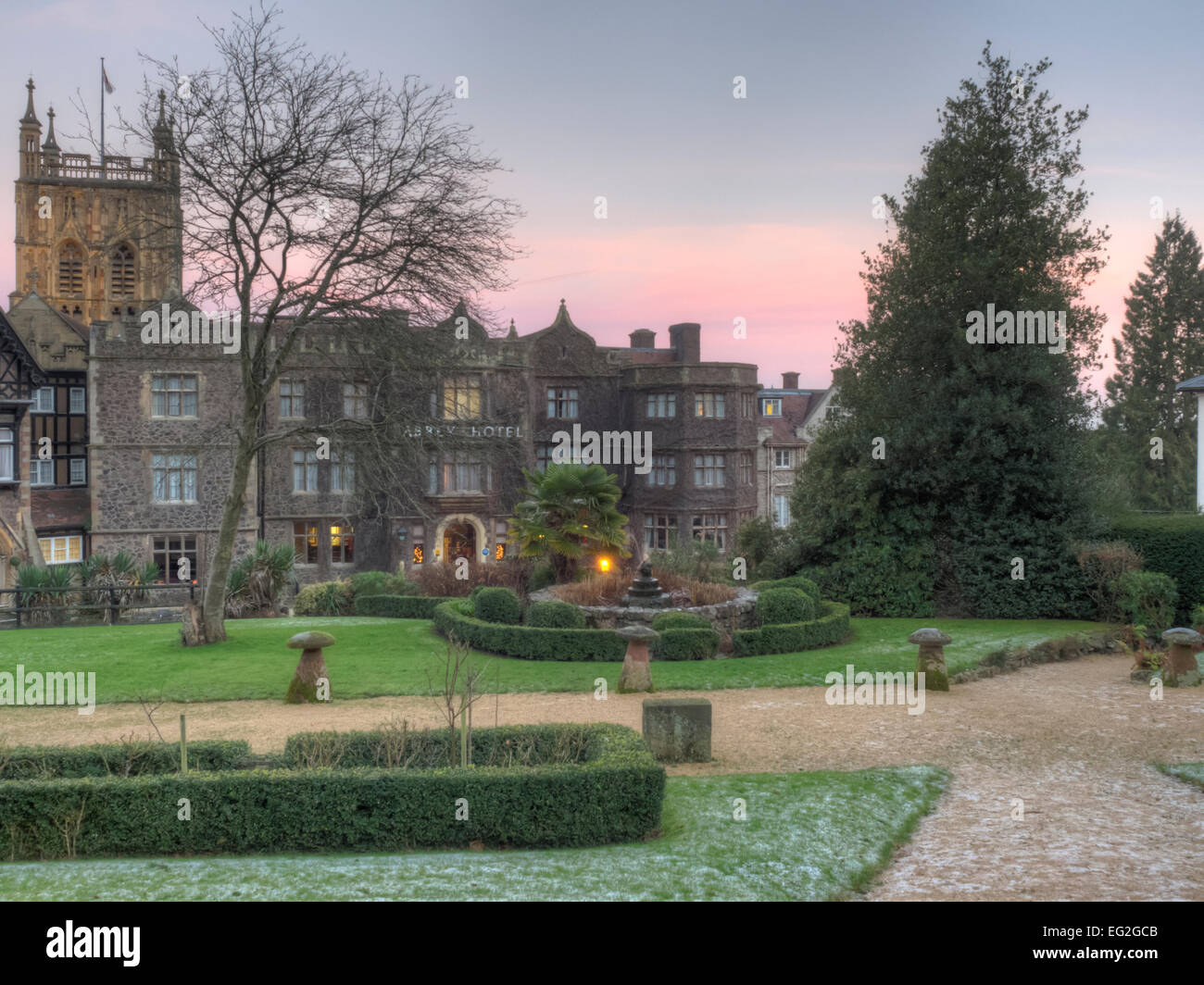 Great Malvern Abbey Hotel Stock Photo - Alamy