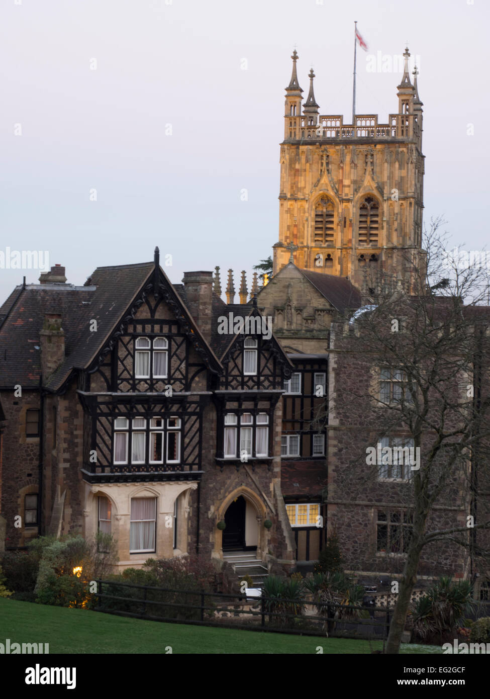 Great Malvern Abbey Hotel Stock Photo - Alamy