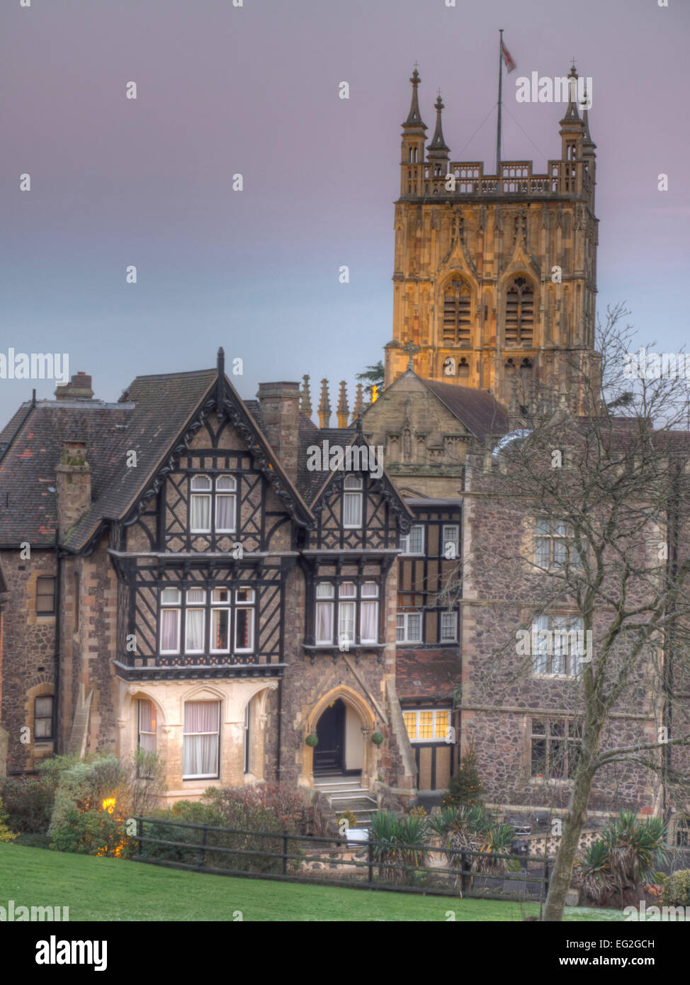 Great Malvern Abbey Hotel Stock Photo - Alamy