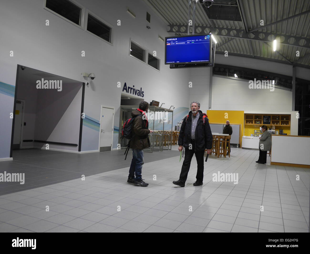 London Southend Airport Arrivals area Stock Photo - Alamy