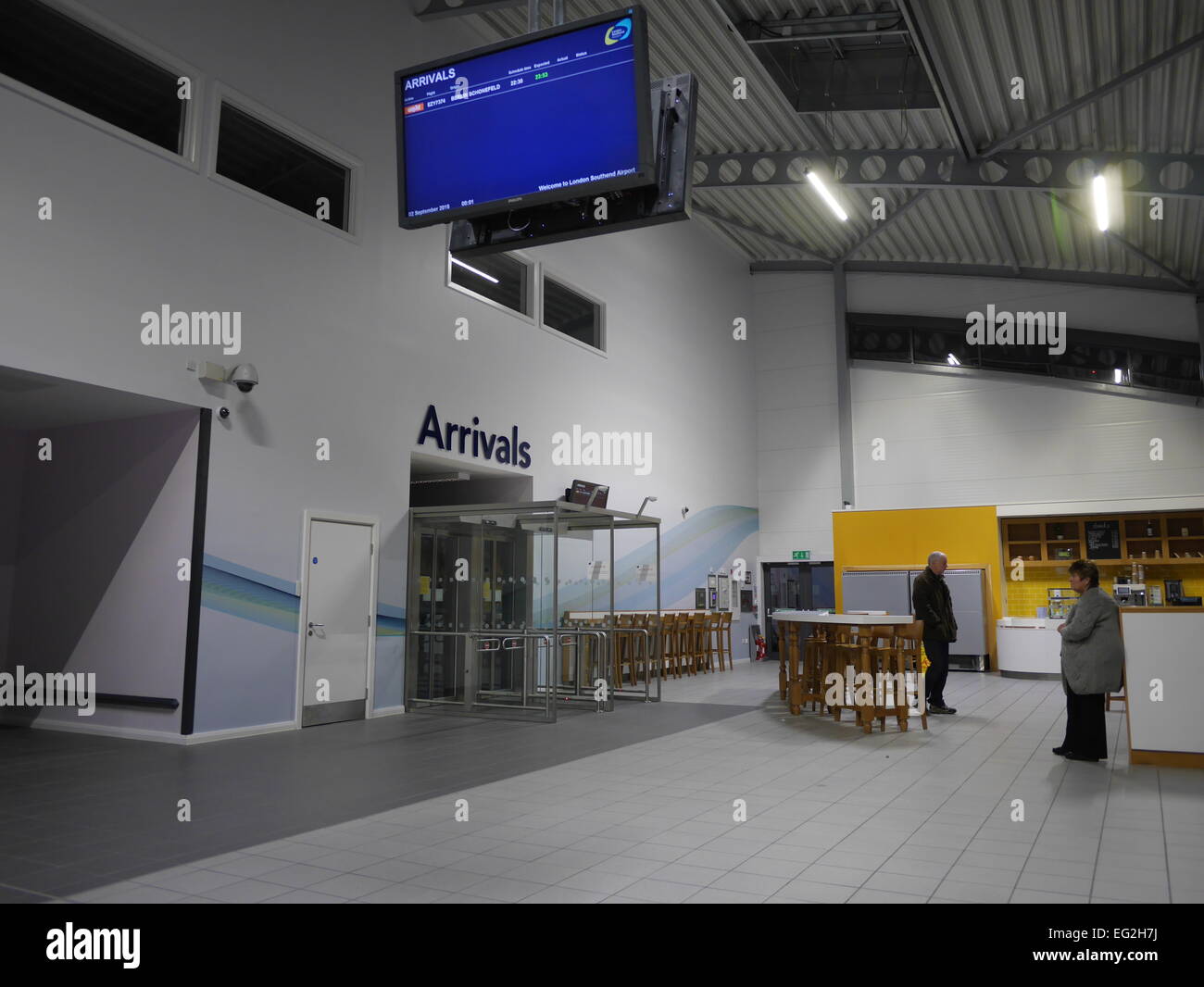 London Southend Airport Arrivals area Stock Photo - Alamy