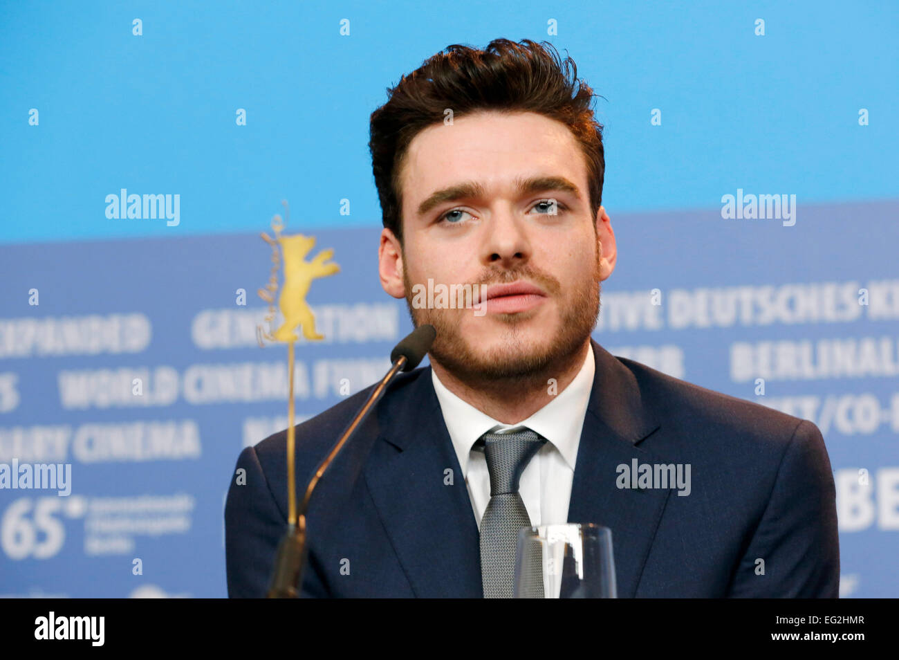 Richard Madden during the 'Cinderella' press conference at the 65th ...