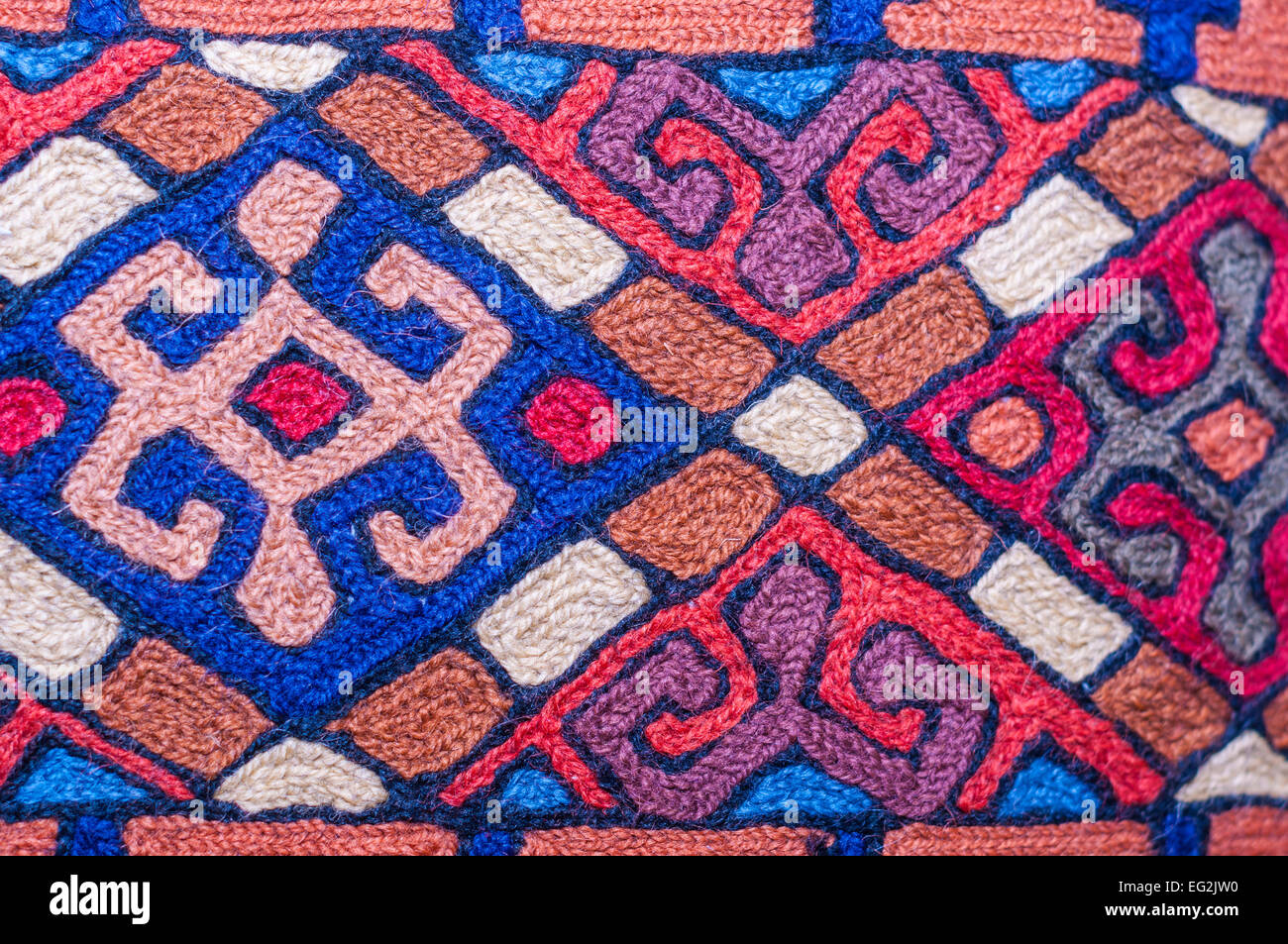 Middle-Eastern traditional pattern close up Stock Photo - Alamy