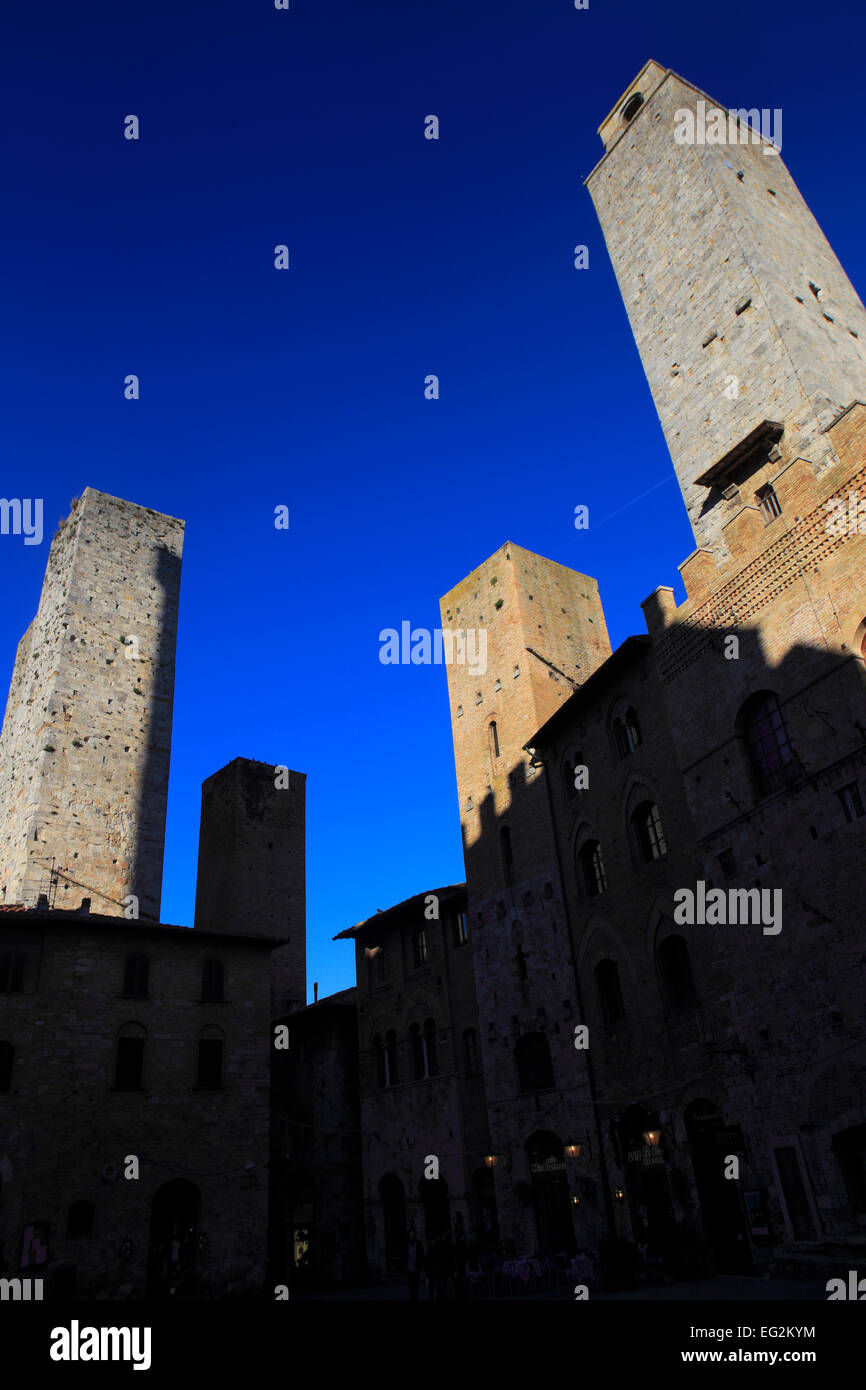 Medieval towers, San Gimignano, Tuscany, Italy Stock Photo - Alamy