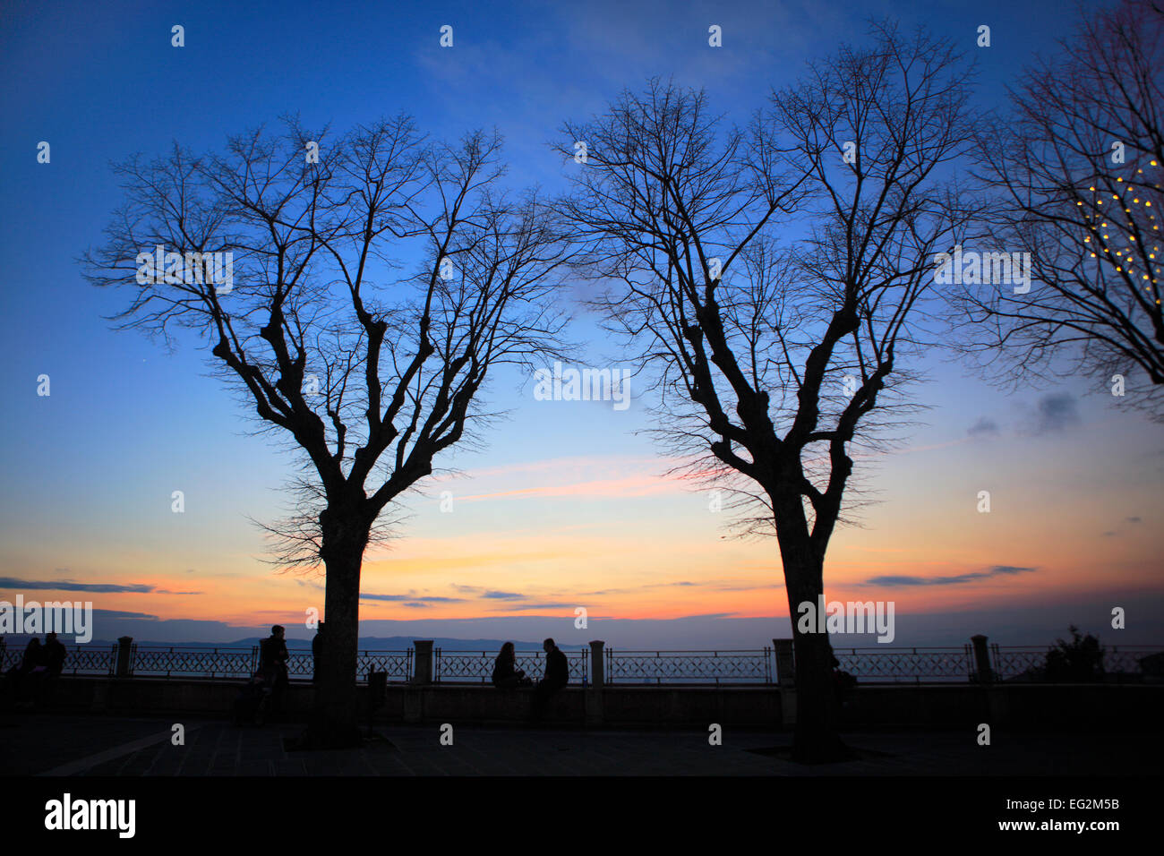 Sunset, Assisi, Umbria, Italy Stock Photo - Alamy