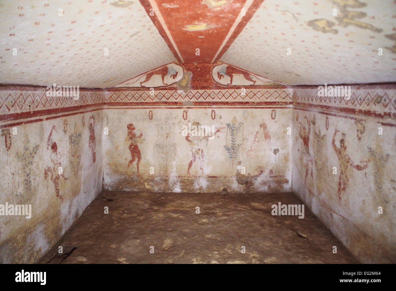 Etruscan necropolis of Monterozzi, Tarquinia, Lazio, Italy Stock Photo ...