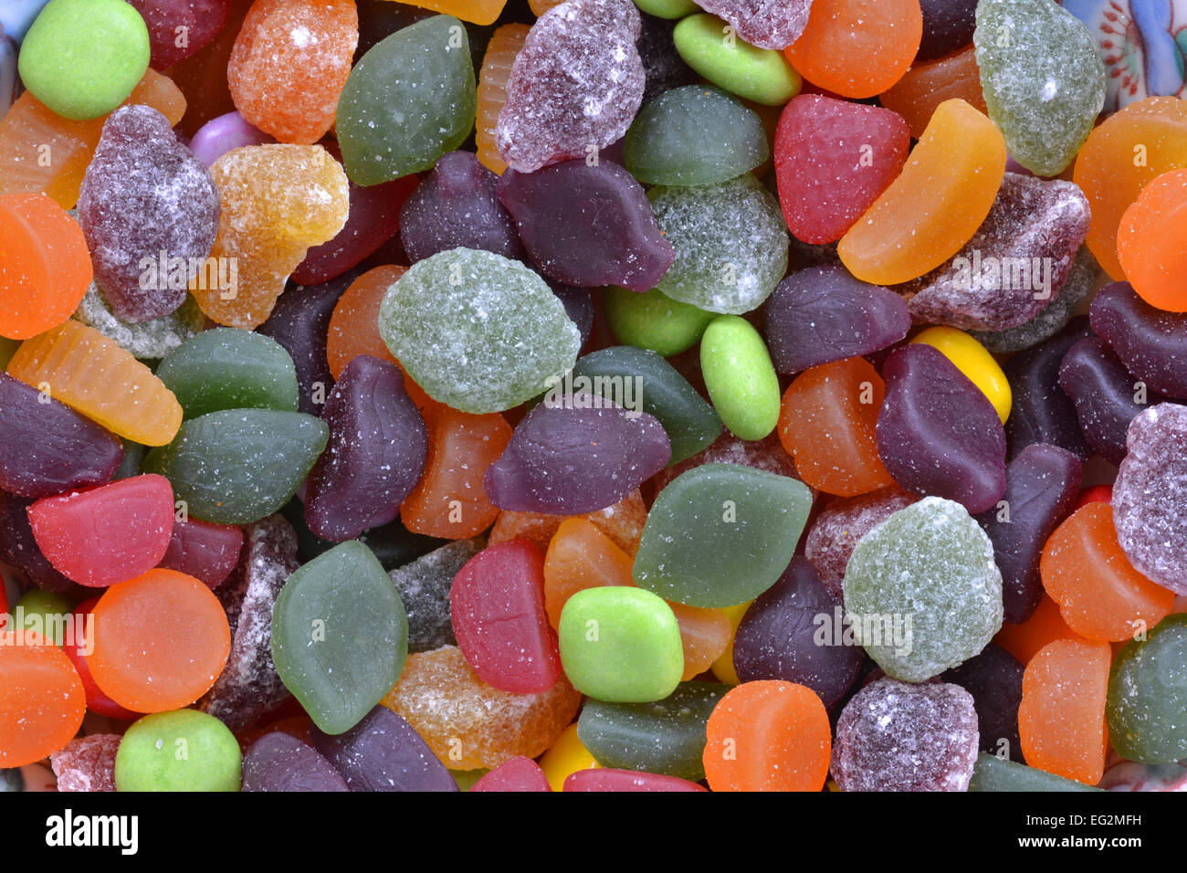 Mixed sweets of all colours Stock Photo - Alamy