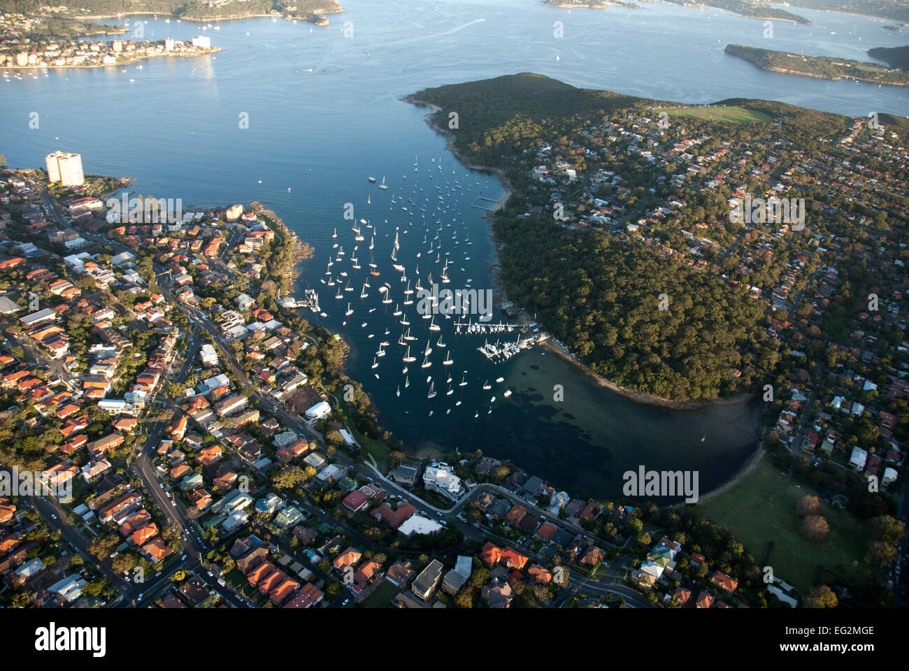 Aerial view of Sydney Harbour Stock Photo - Alamy