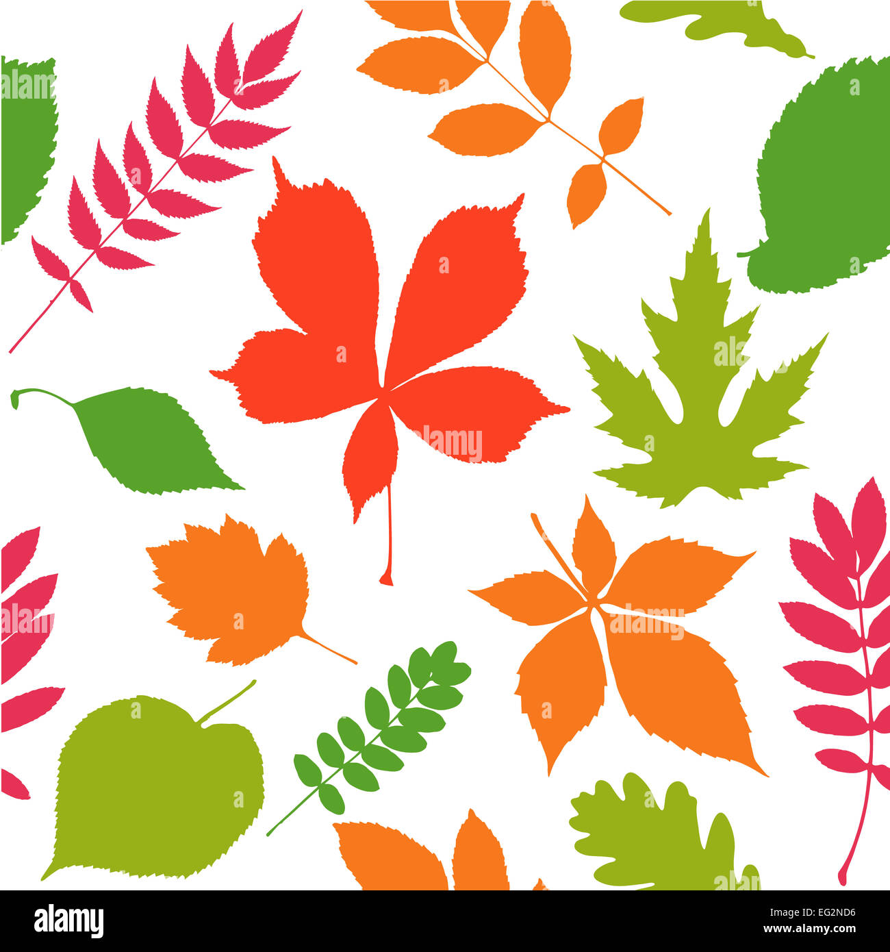 Seamless pattern background. Autumn leaves Stock Photo - Alamy