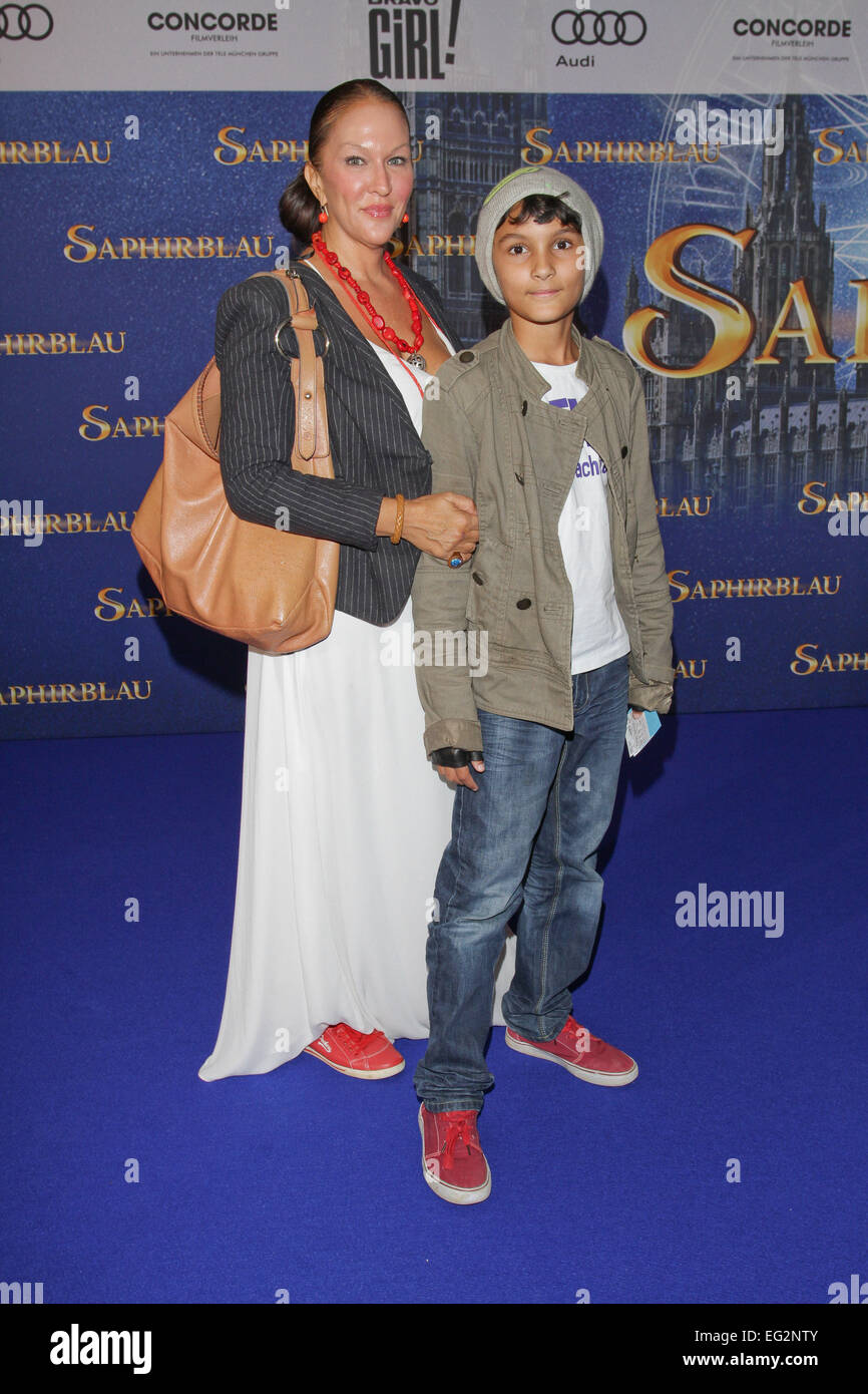 Premiere of Saphirblau at Mathaeser Filmpalast Featuring: Allegra ...