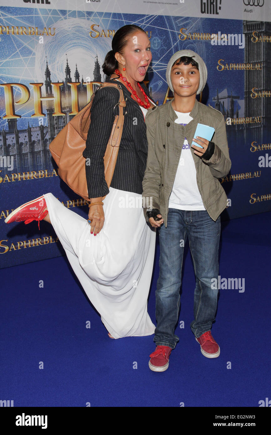 Premiere of Saphirblau at Mathaeser Filmpalast Featuring: Allegra ...