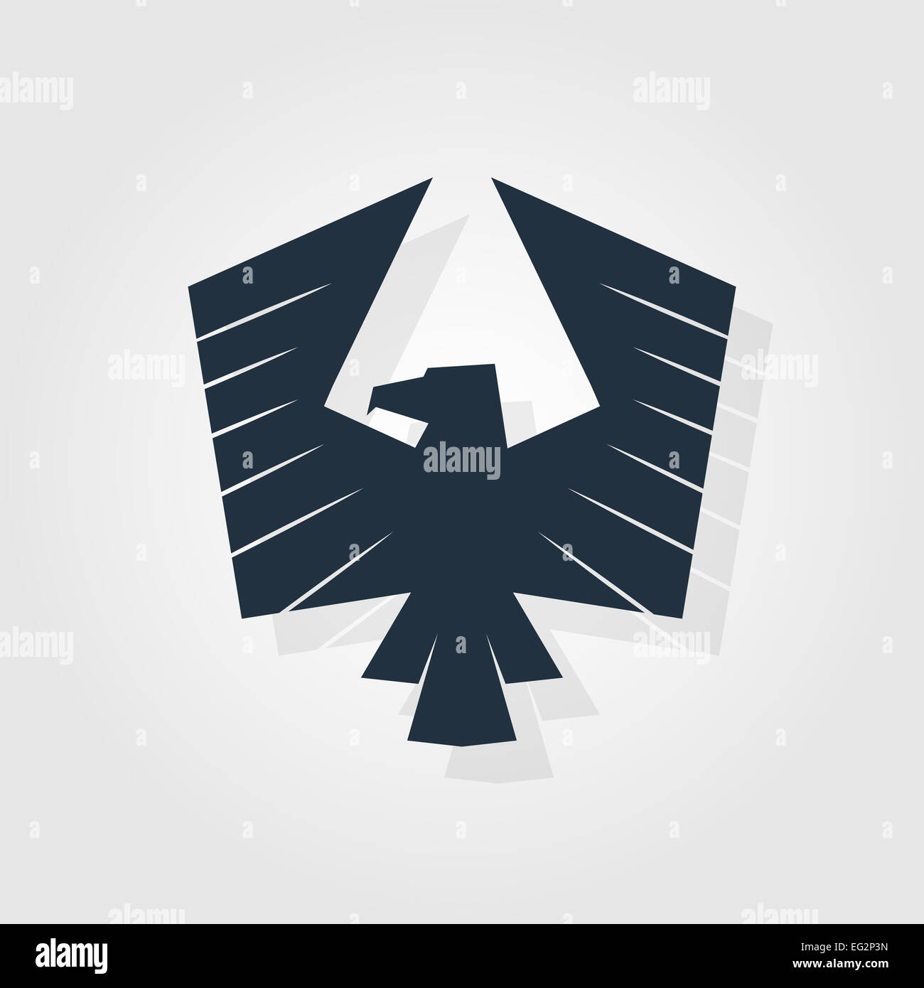 Eagle symbol - vector illustration Stock Photo - Alamy