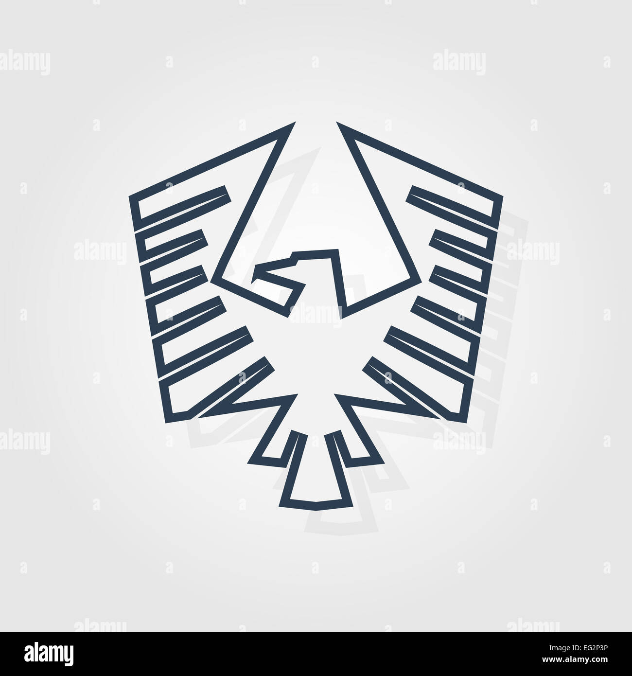 Eagle symbol - vector illustration Stock Photo - Alamy