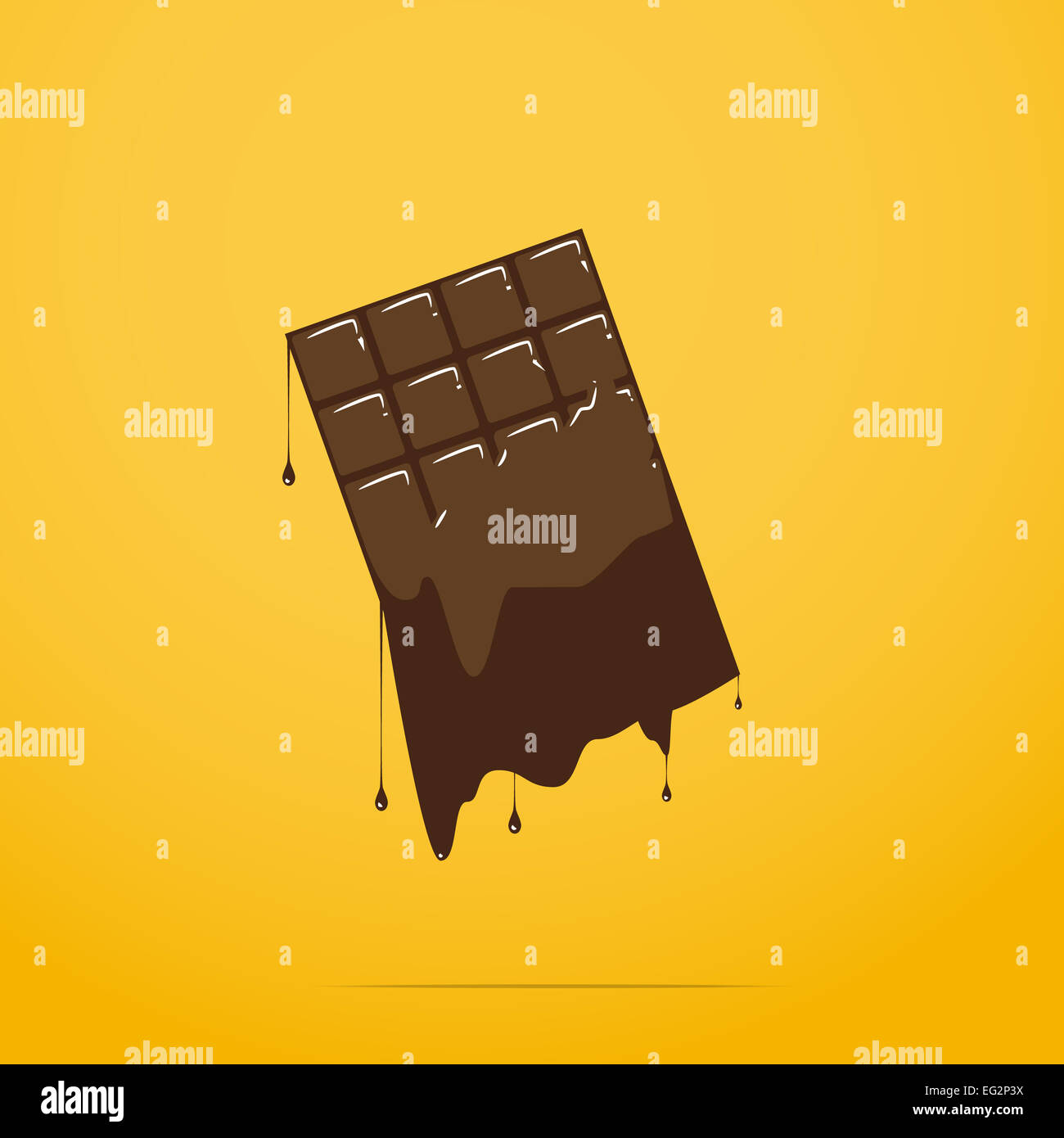 melted chocolate bar Stock Photo - Alamy