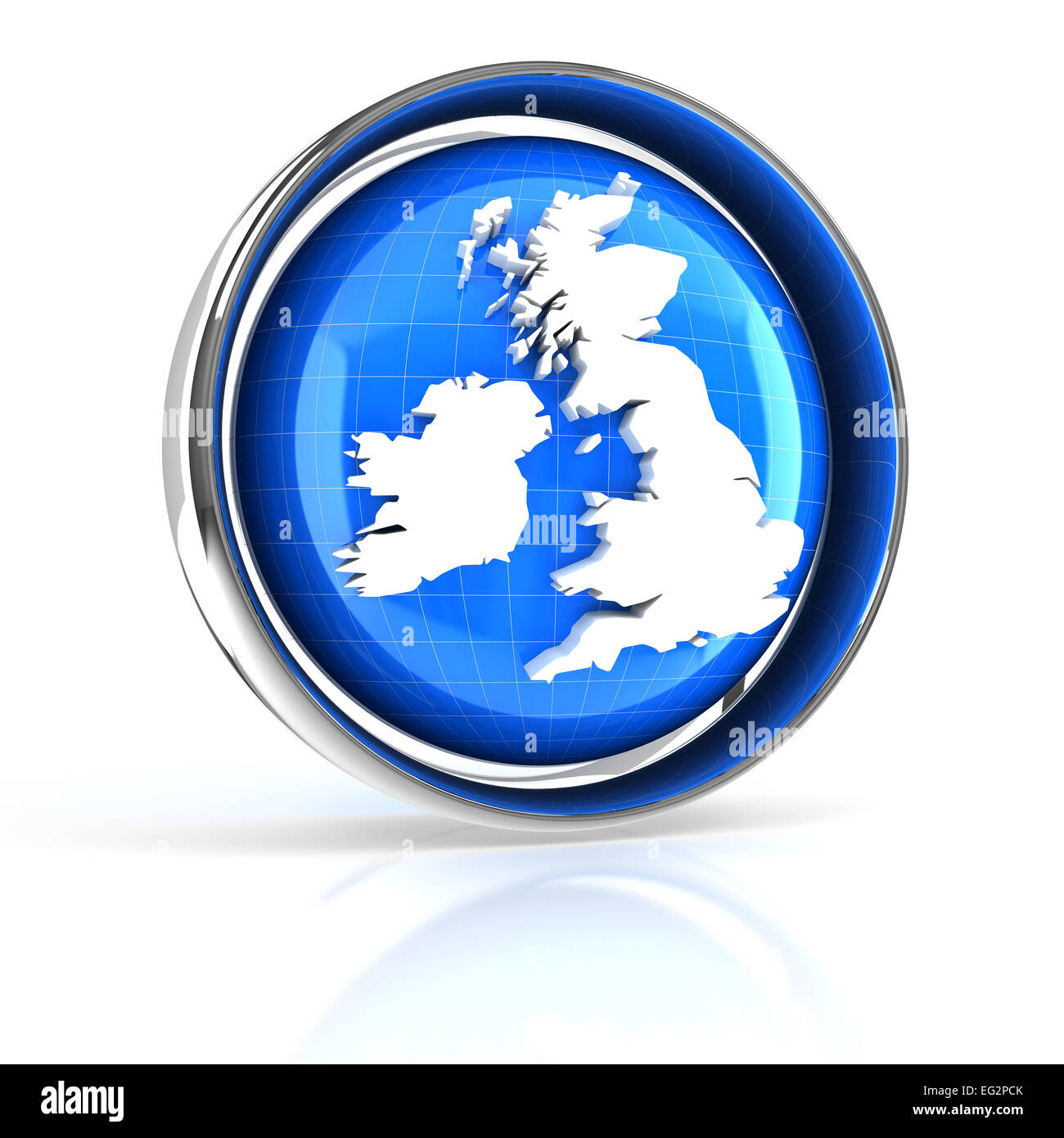 3d illustration united kingdom map hi-res stock photography and images ...