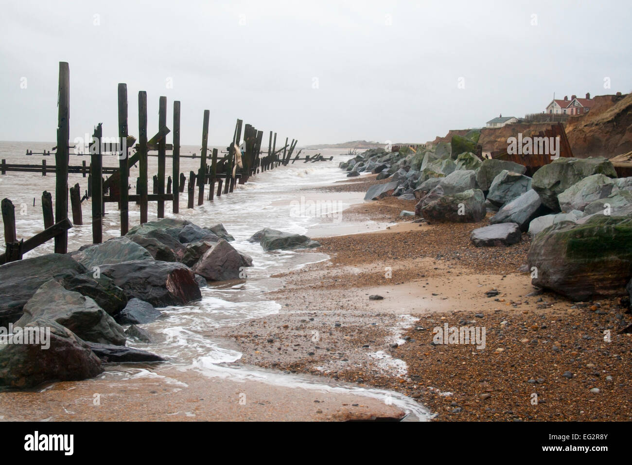 Sea defense Norfolk Stock Photo - Alamy