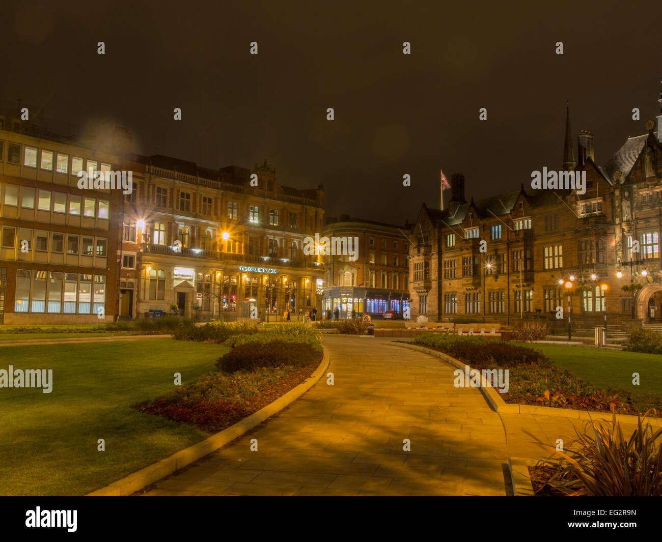 Coventry by night Stock Photo - Alamy