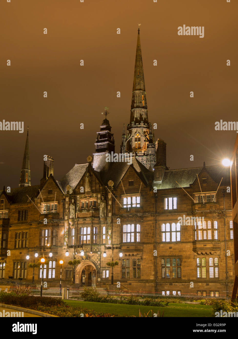 Coventry by night Stock Photo - Alamy