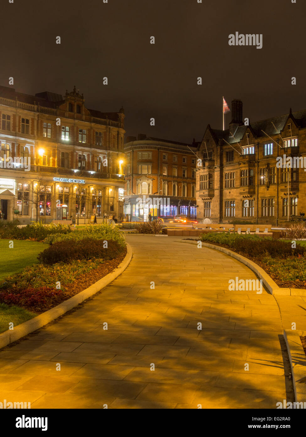 Coventry by night Stock Photo - Alamy
