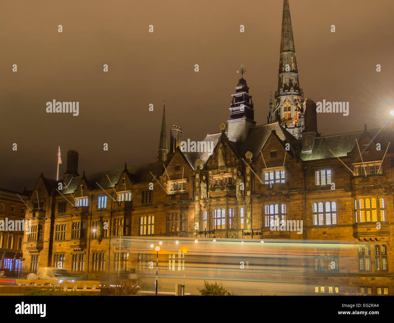 Coventry by night Stock Photo - Alamy