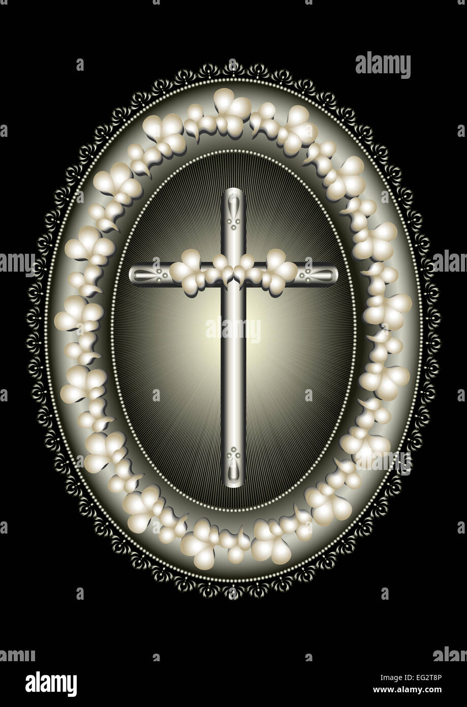 Oval silver frame hi-res stock photography and images - Alamy