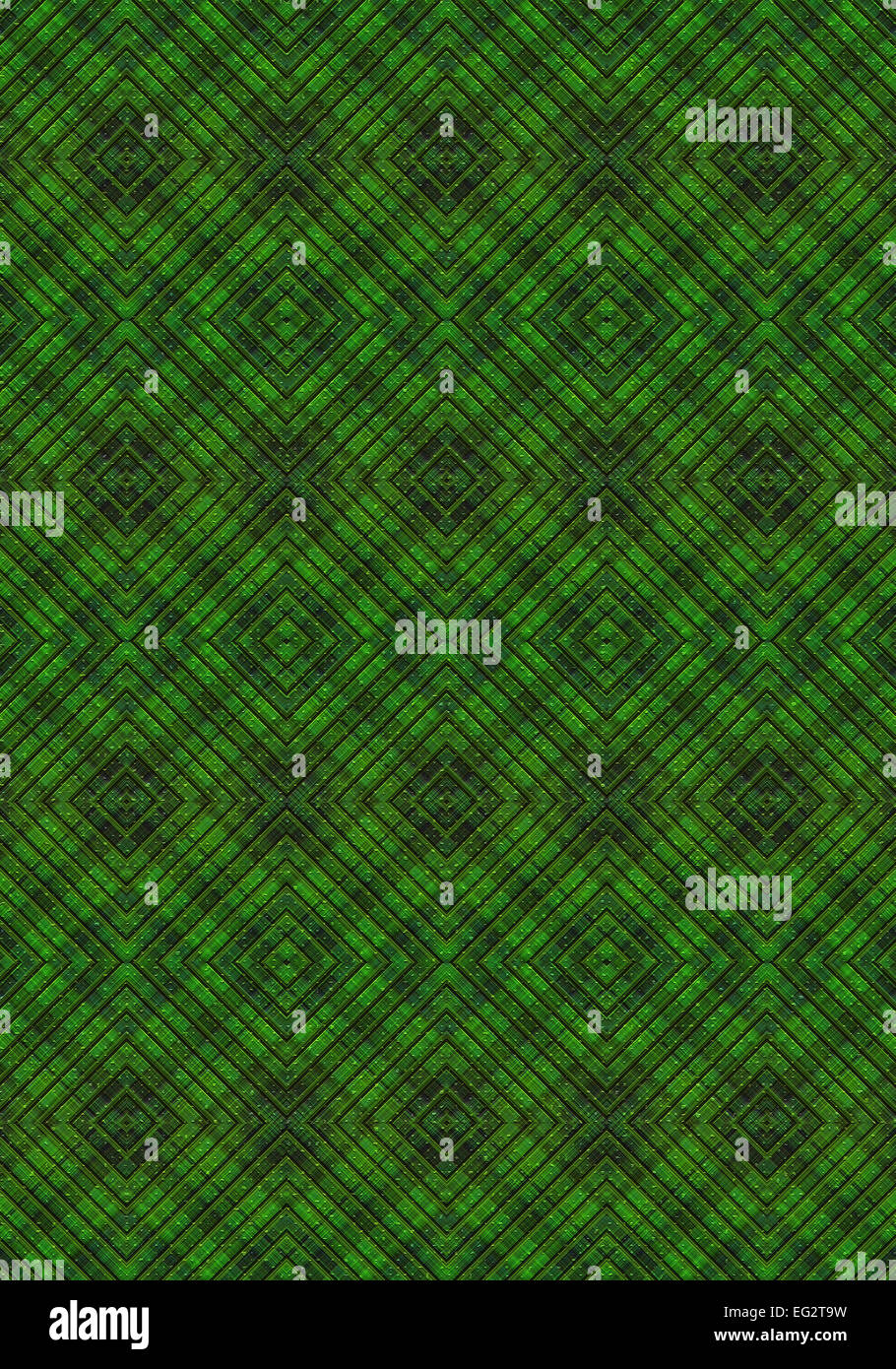 Green monochrome seamless background with geometric patterns Stock ...