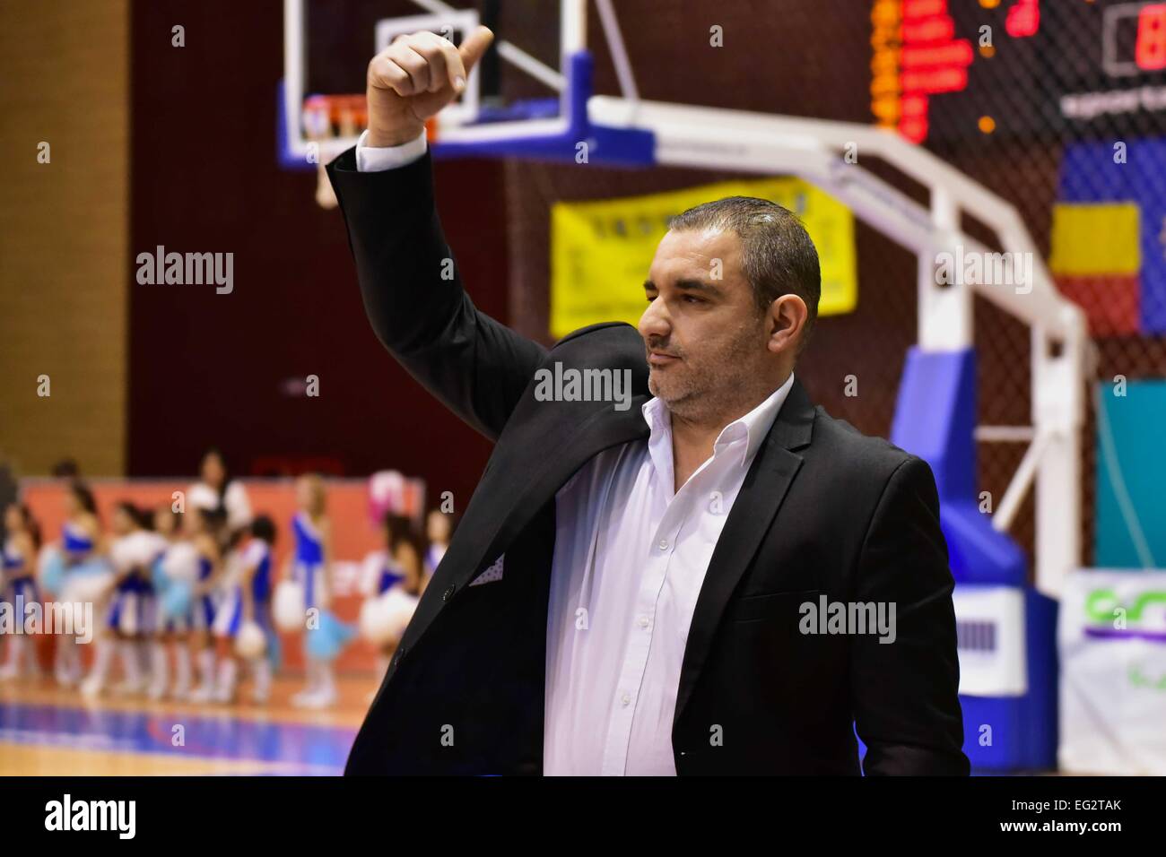 Ploiesti, Romania ROU. 14th Feb, 2015. Couch Antonis Constantinides ...