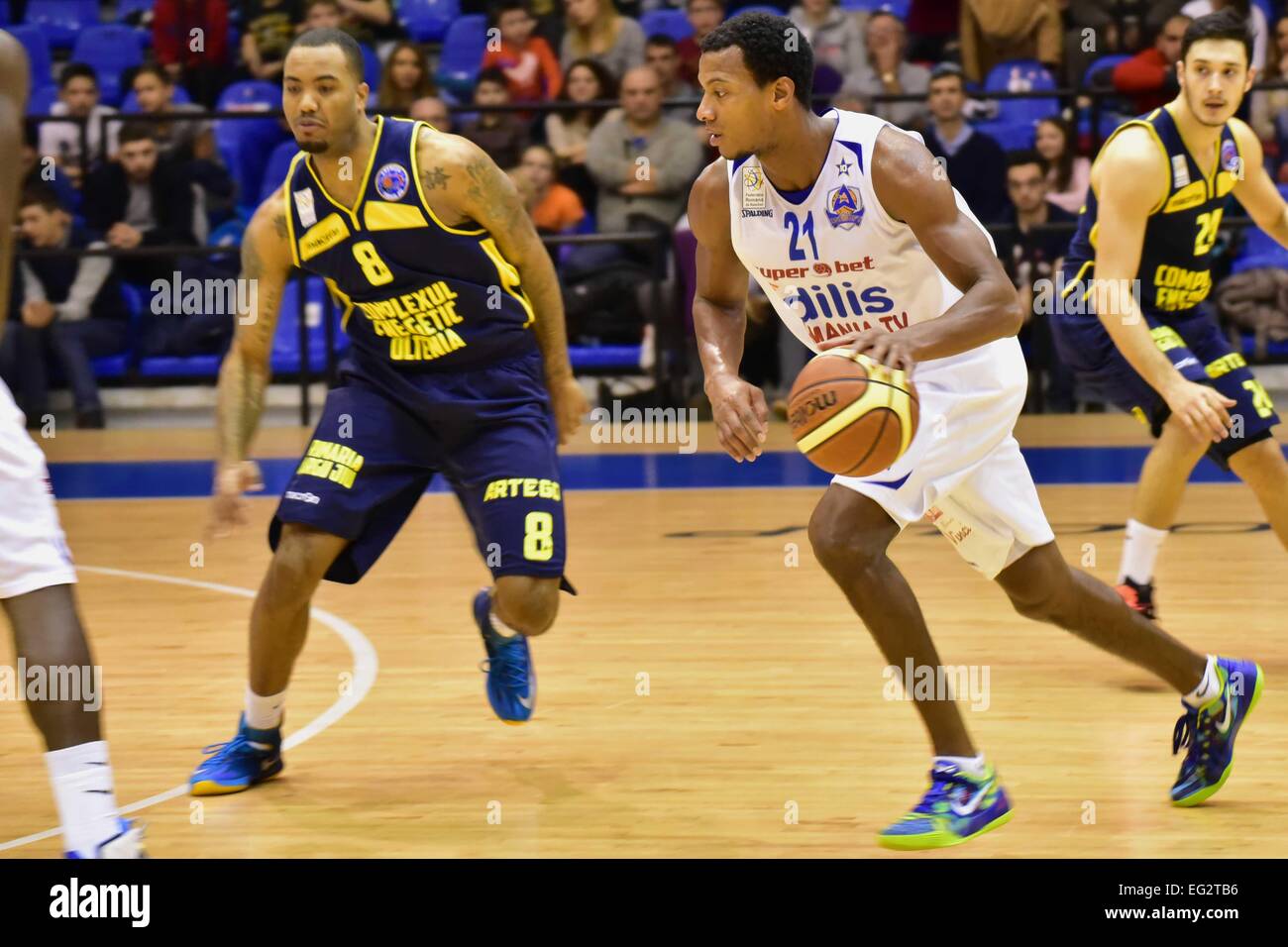 Ploiesti, Romania ROU. 14th Feb, 2015. Jermain Jonte Flowers #21 of CSU ...