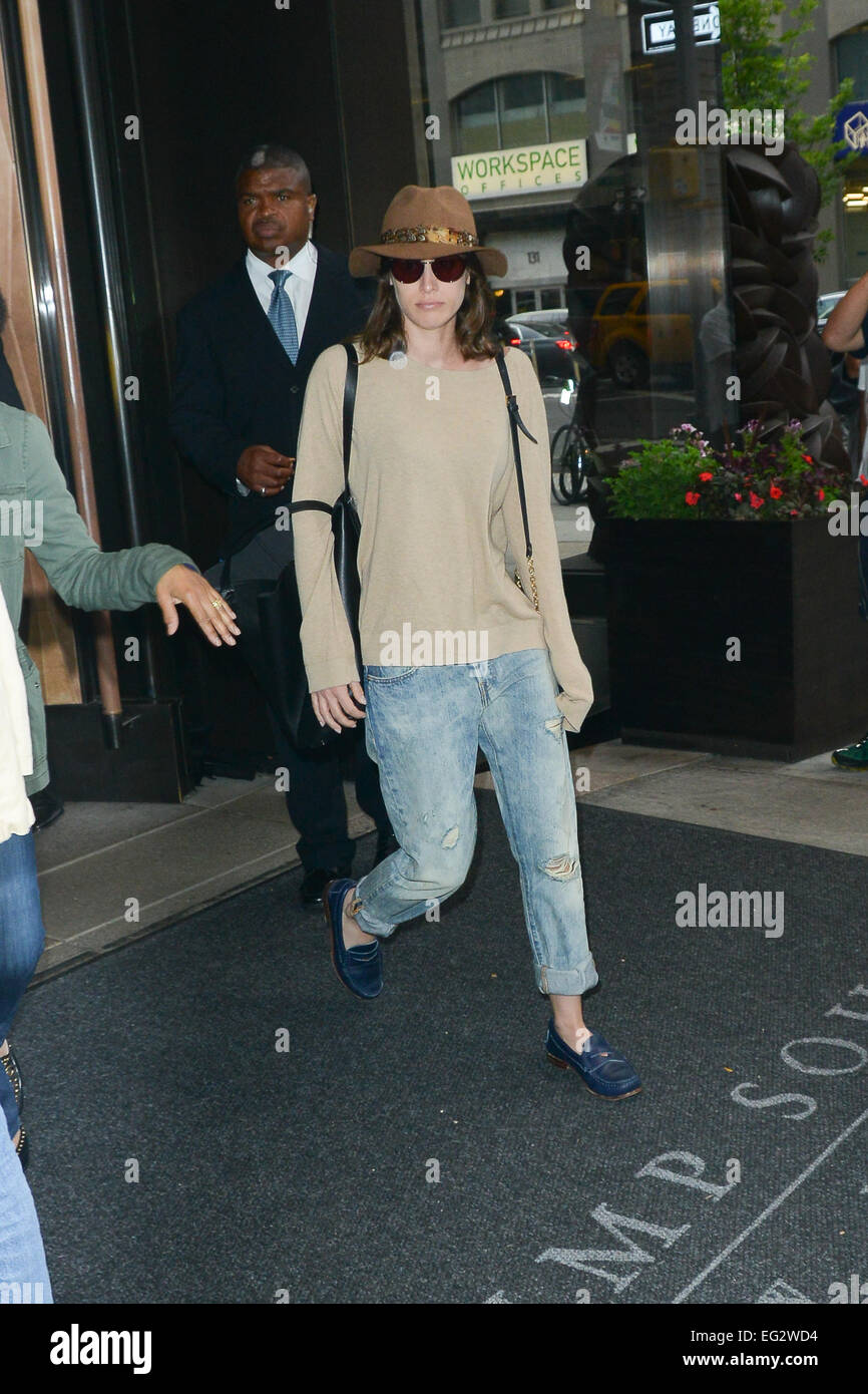 Lizzie Caplan out and about in New York Featuring: Lizzie Caplan Where ...