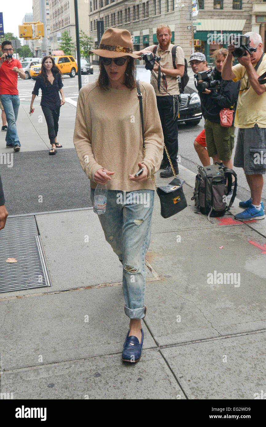 Lizzie Caplan out and about in New York Featuring: Lizzie Caplan Where ...