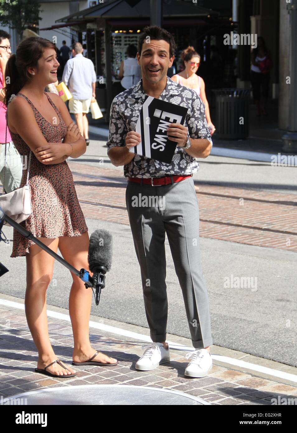 George Kotsiopoulos films his show at the Grove in Hollywood Featuring ...