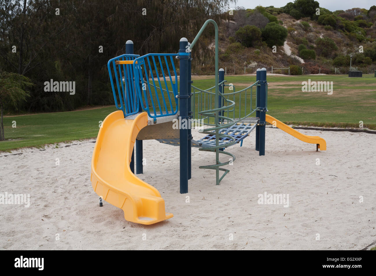 Playground slide kids hi-res stock photography and images - Alamy