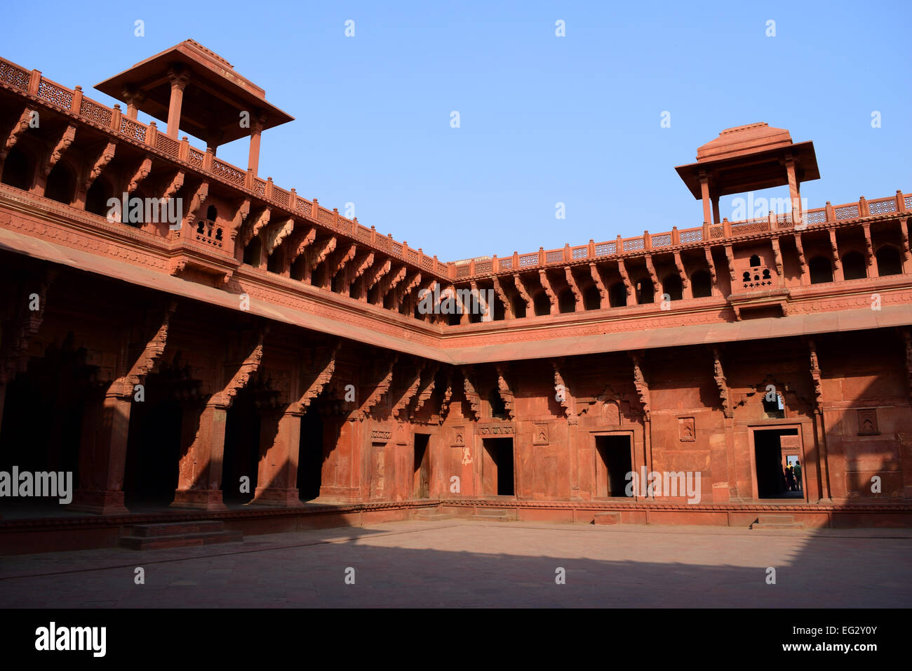 Agra Fort India Interior Architectural View Stock Photo - Alamy