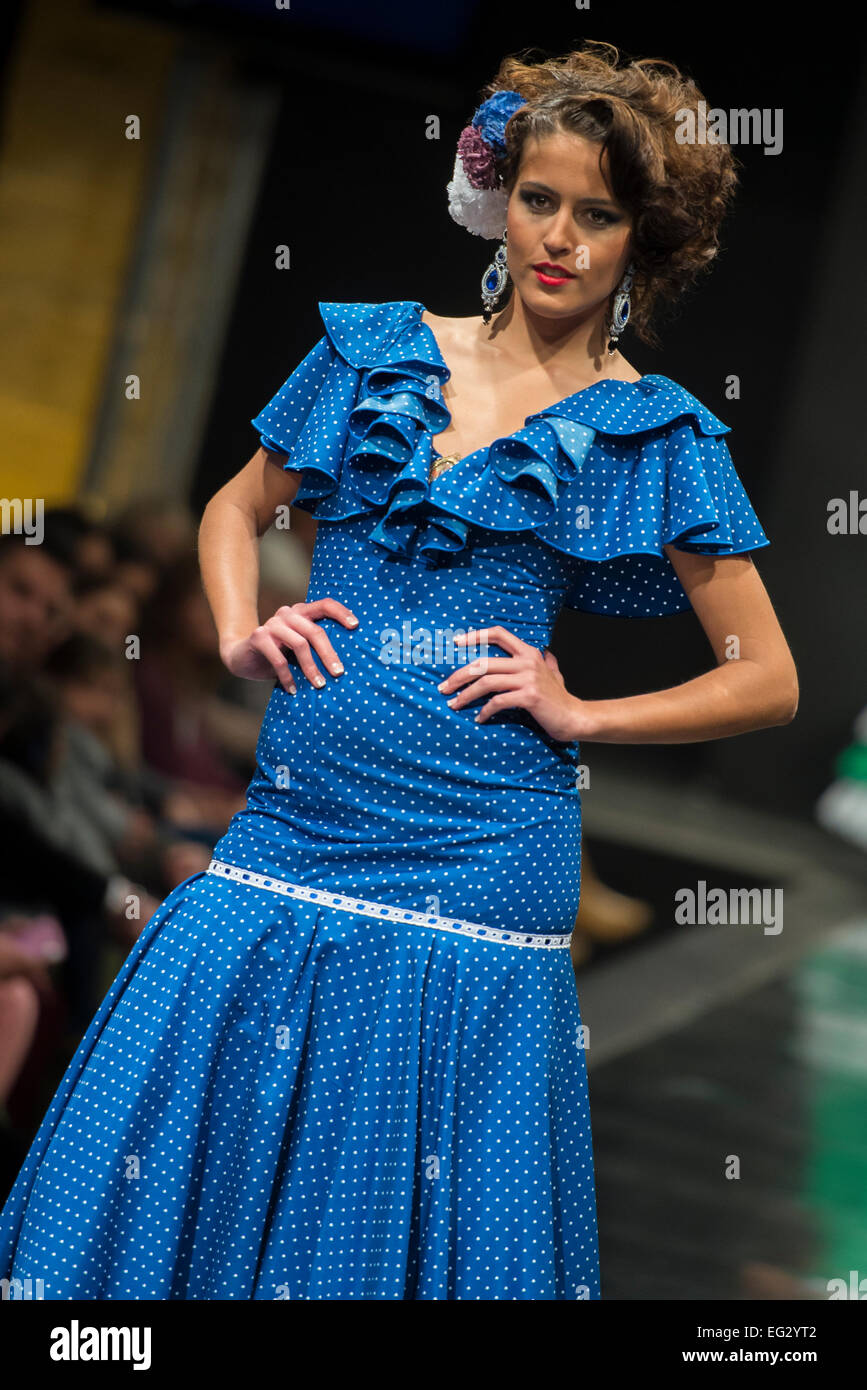Jerez de la Frontera, Andalusia, Spain, 14 February, 2015: Models ...
