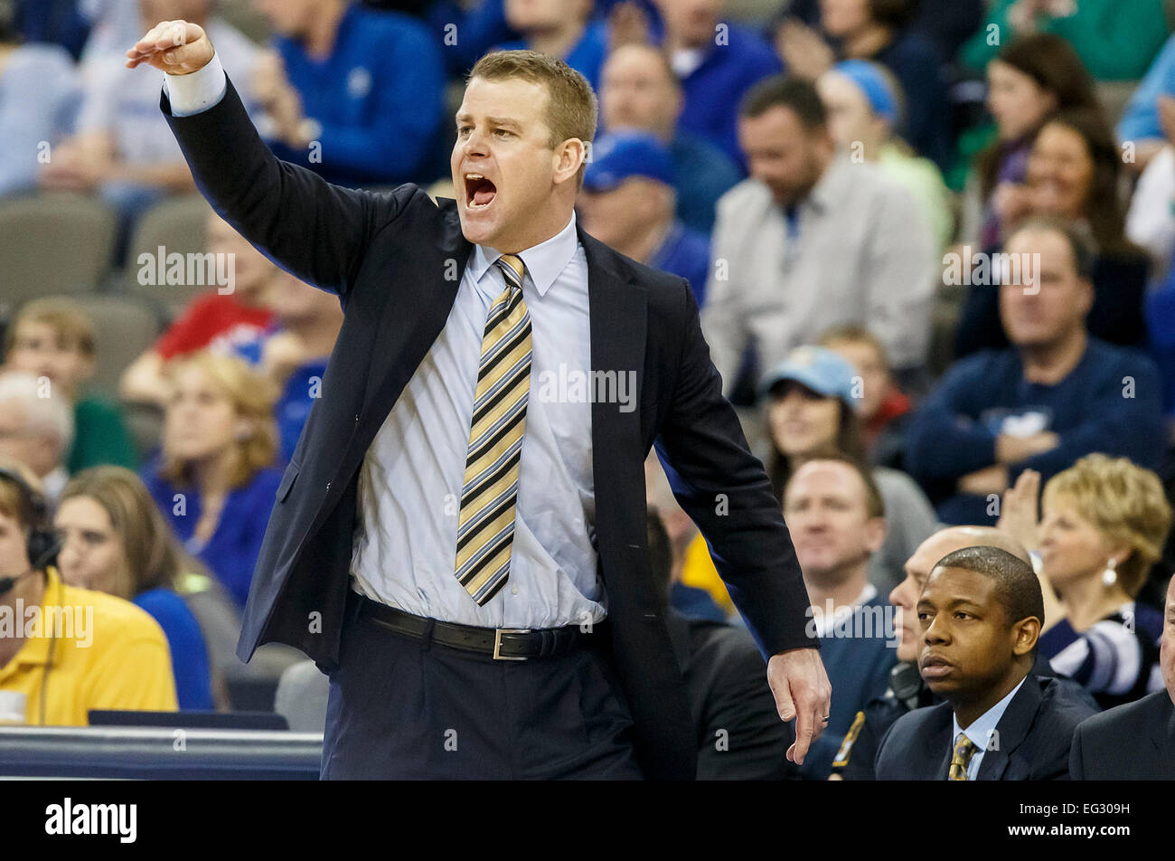 Omaha, NE USA. 14th Feb, 2015. Marquette Golden Eagles head coach Steve ...