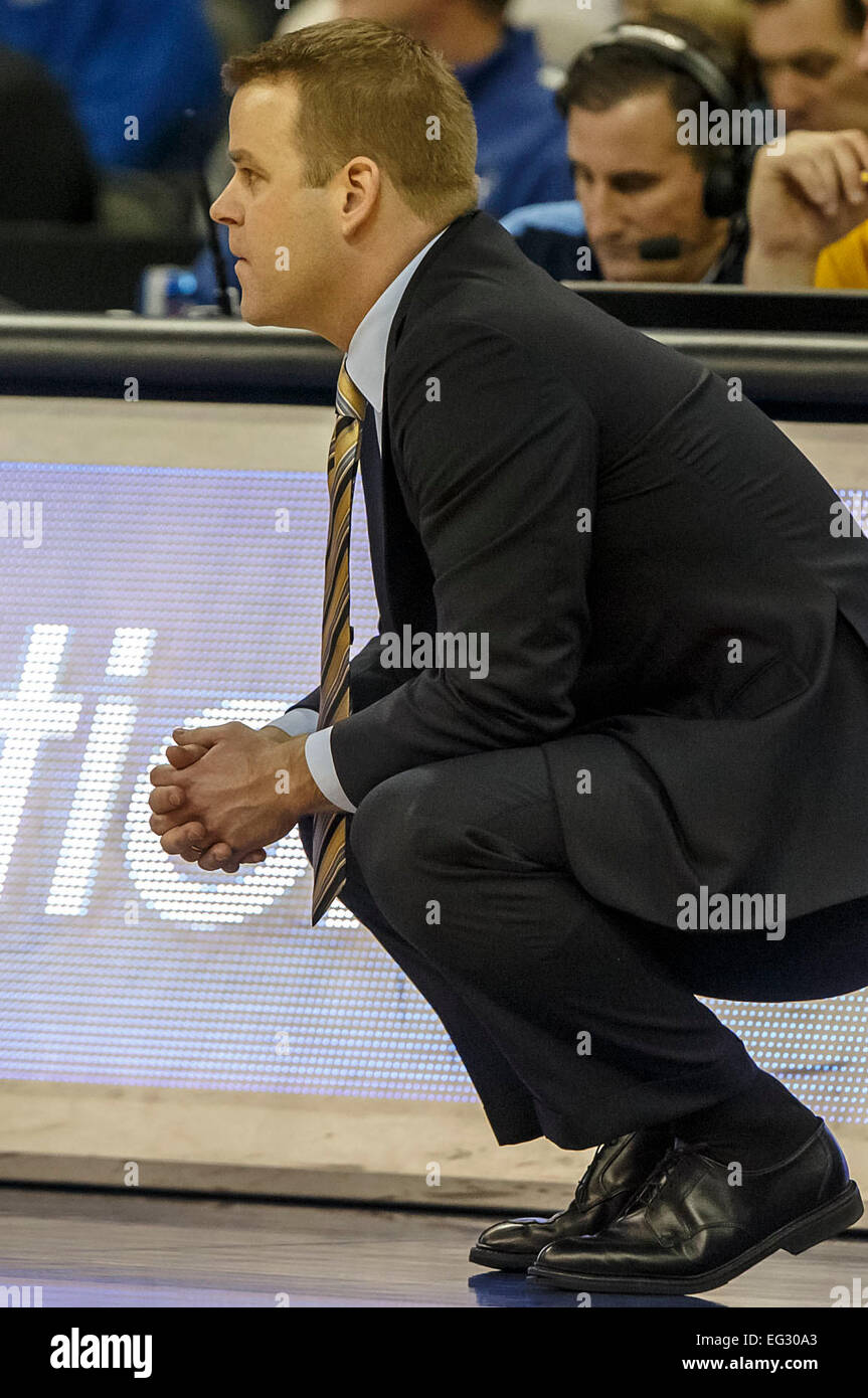 Omaha, NE USA. 14th Feb, 2015. Marquette Golden Eagles head coach Steve ...