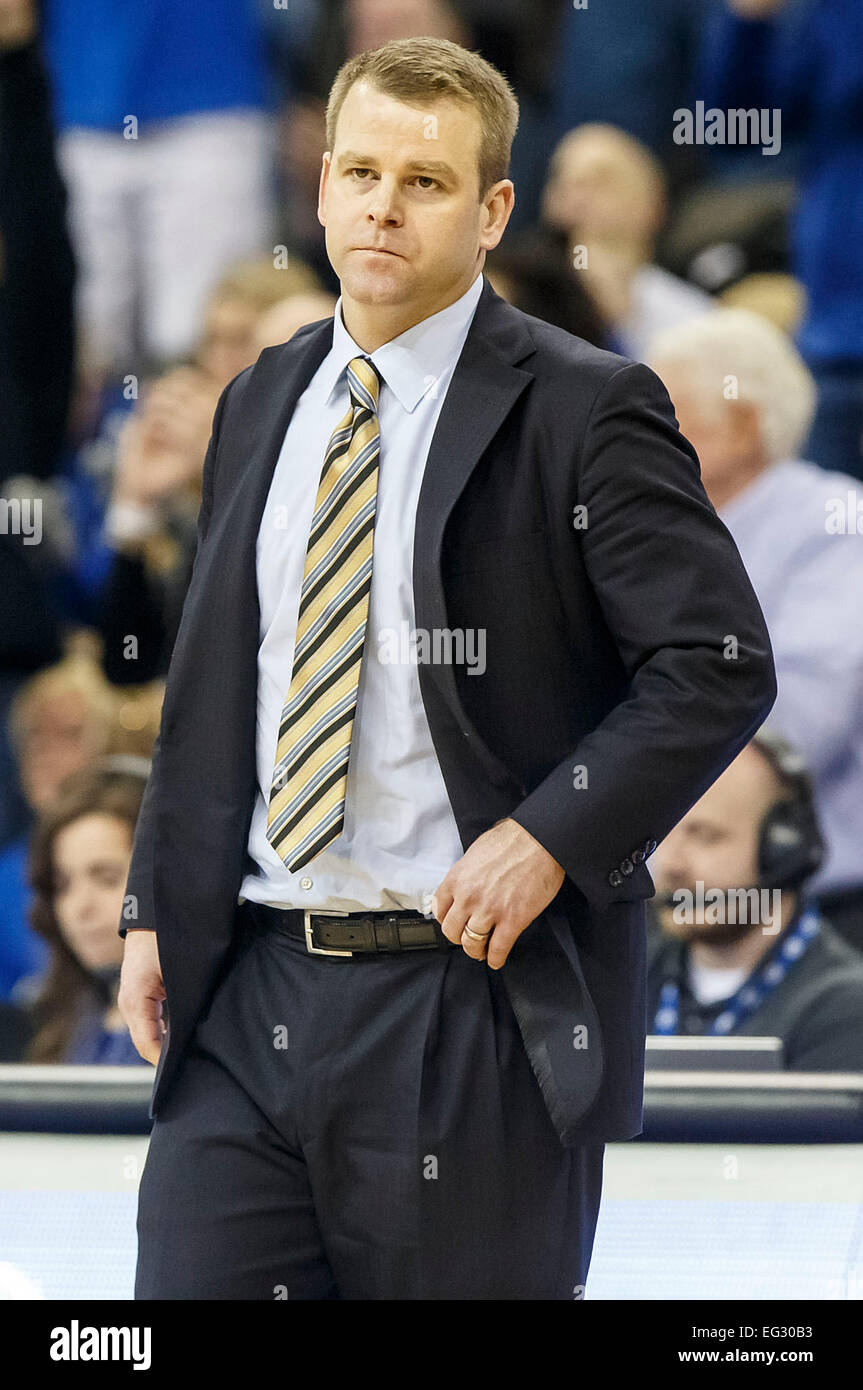 Omaha, NE USA. 14th Feb, 2015. Marquette Golden Eagles head coach Steve ...
