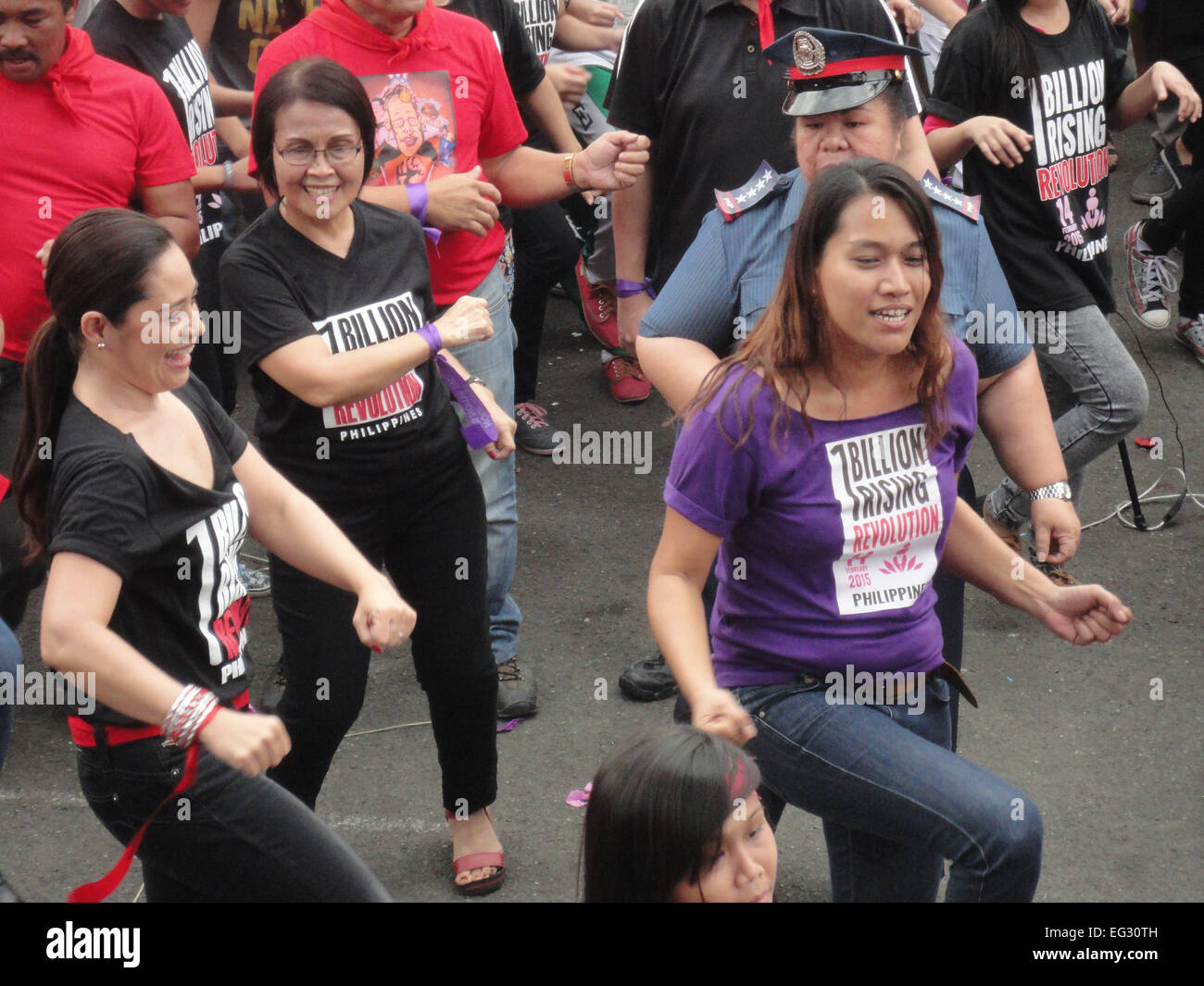 Comedienne juana change wearing police hi-res stock photography and ...
